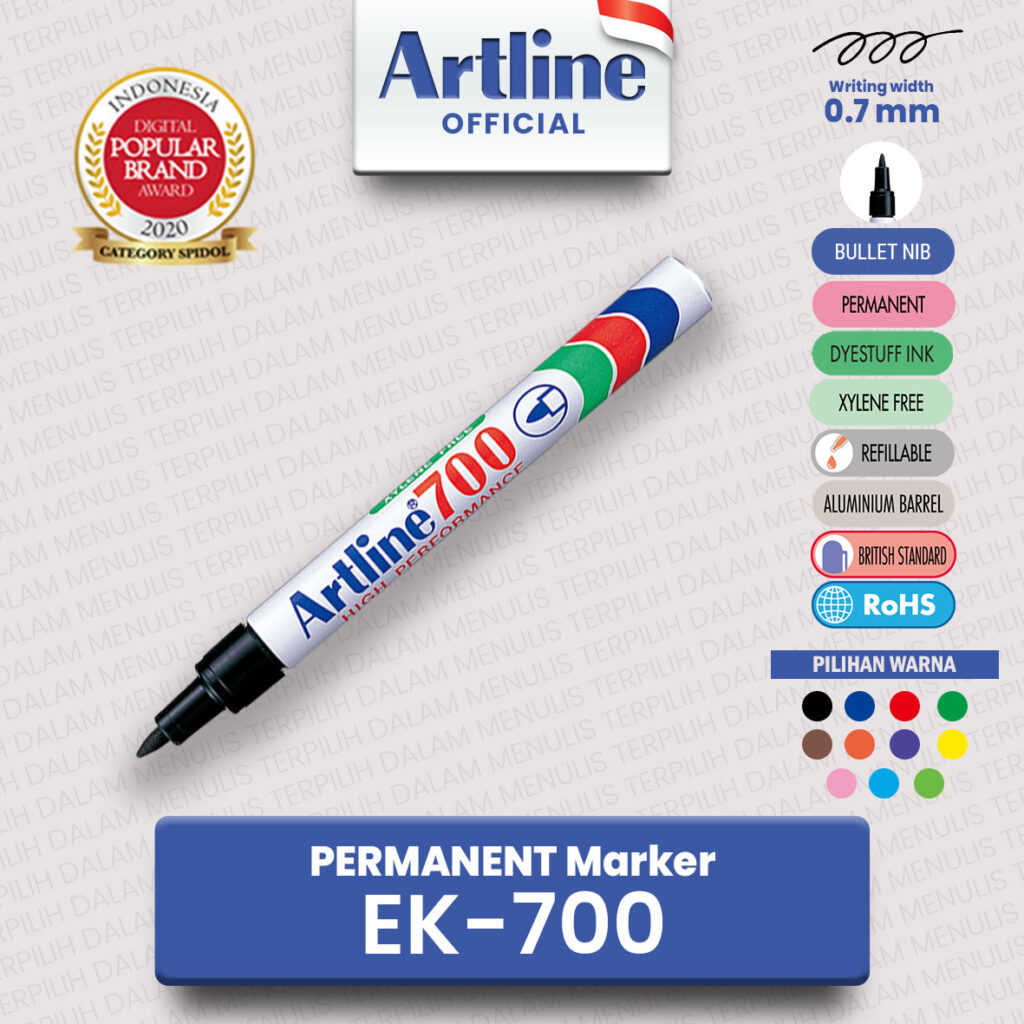 Artline Permanent Marker EK-700 - PT Bangkit Perkasa Sukses
